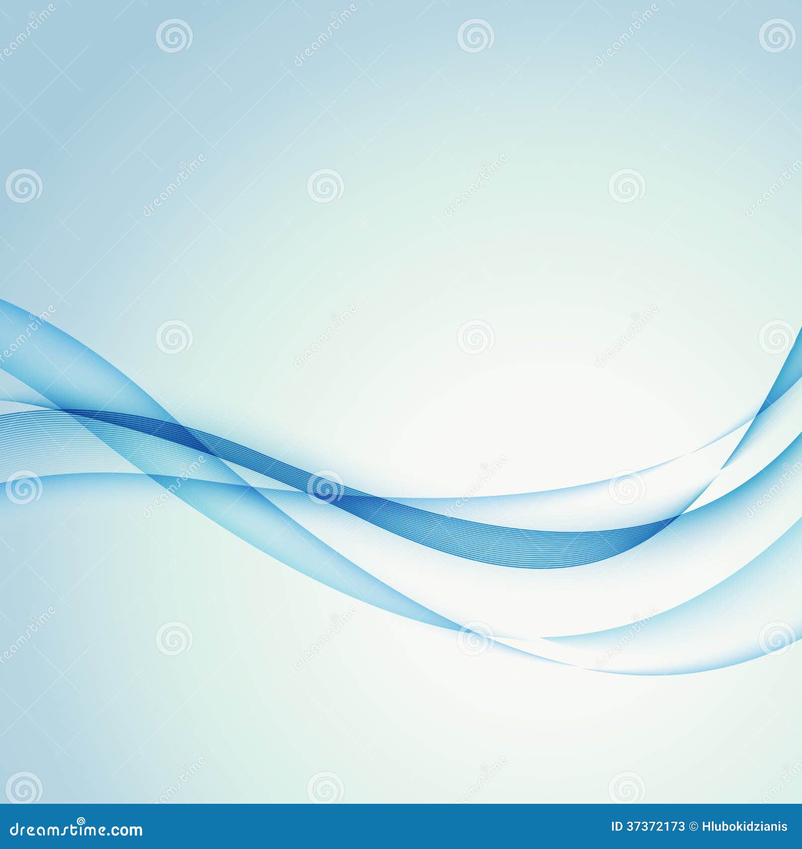 Abstract Wavy Background in Blue Color Stock Vector - Illustration of ...