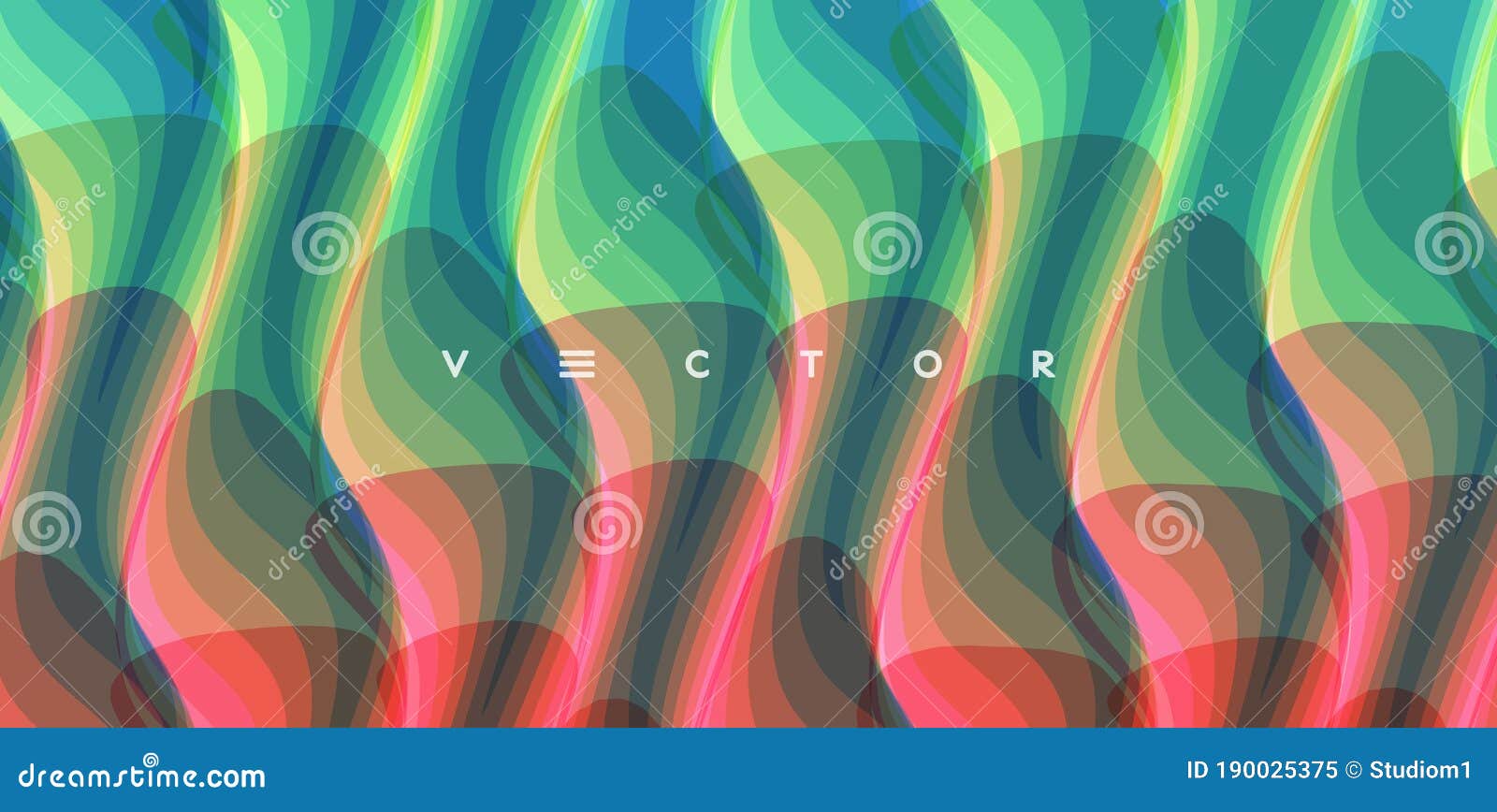 Abstract Wavy Background with Dynamic Effect. Modern Screen Design for ...