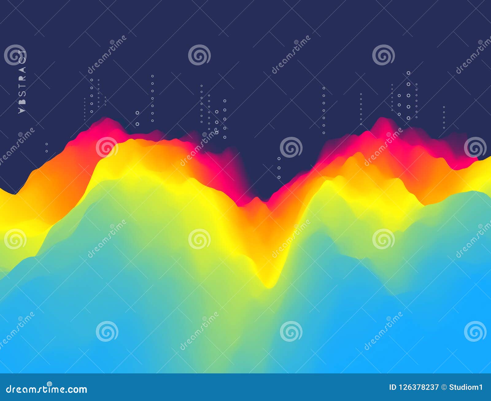 Abstract Wavy Background. Dynamic Effect. Vector Illustration Stock ...