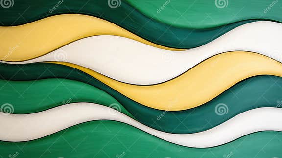 Abstract Wavy Background in Green and Yellow Stock Illustration ... Abstract Wavy Background in Green and Yellow Stock Illustration ...