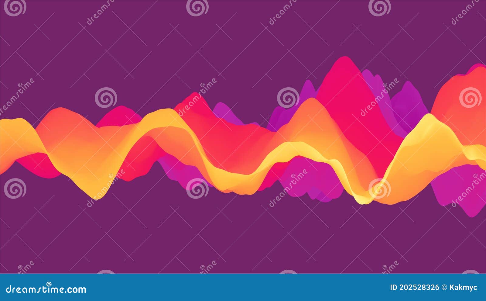 Abstract Wavy Background with Modern Gradient Rainbow Colors Stock ...