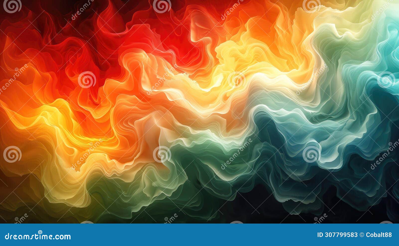 Abstract Wavy Background, Multicolored Waves Patterns Wallpaper Stock ...