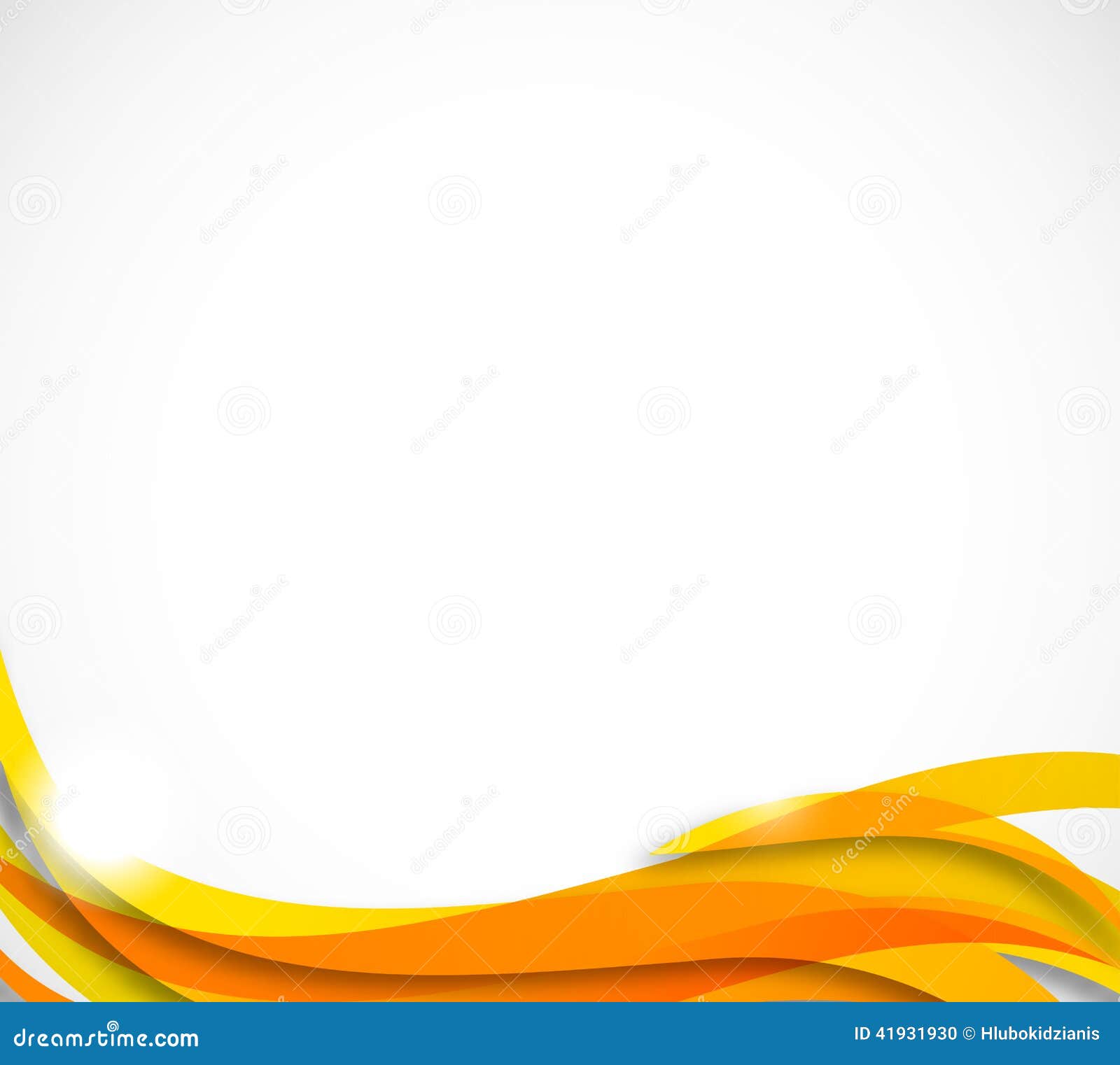 Abstract Wavy Background in Orange Color Stock Vector - Illustration of ...