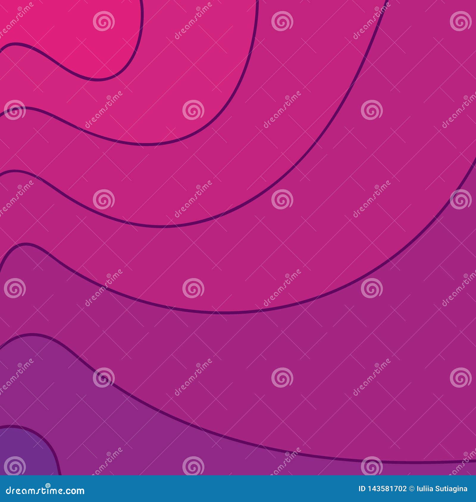 Abstract Wavy Background in Purple Tones. Pattern Winding Lines Stock ...