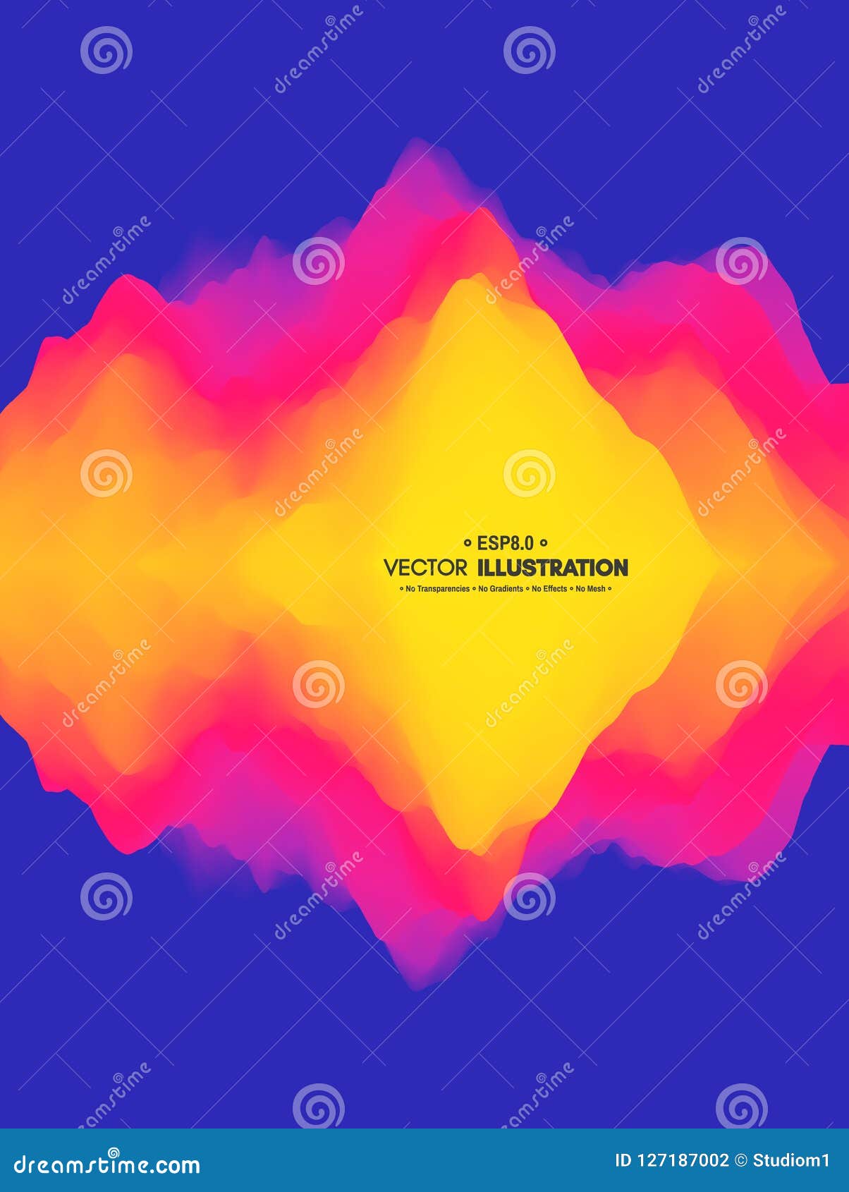 Abstract Wavy Background with Reflection. Trendy Gradients with ...