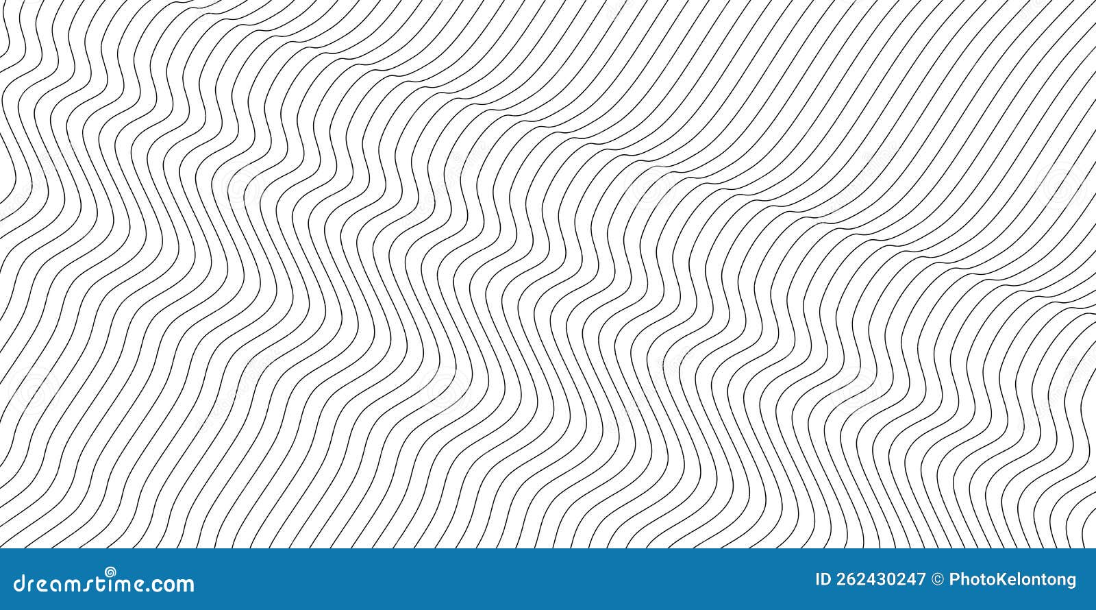 Abstract Wavy Background. Thin Line on White Stock Vector ...