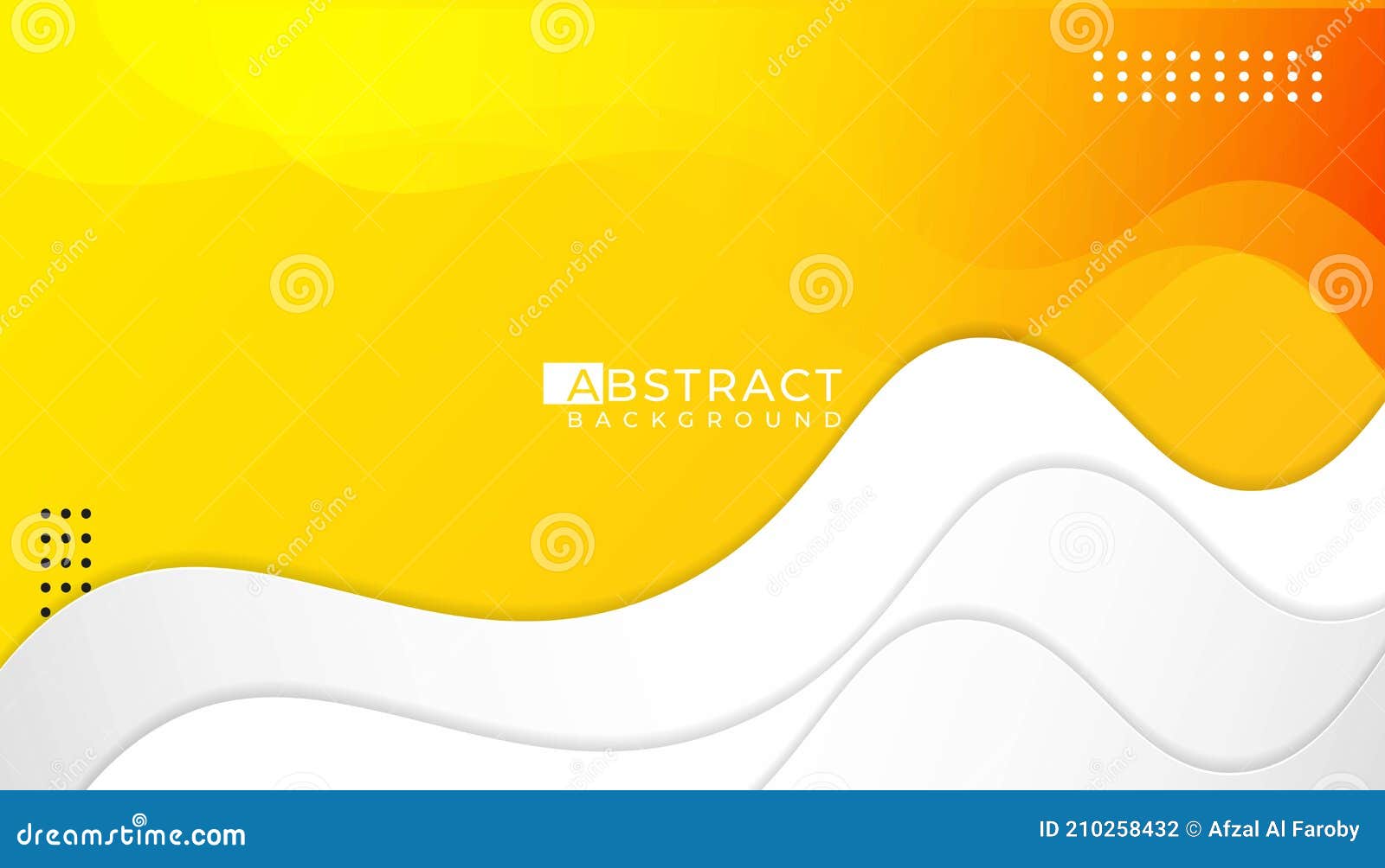 Abstract Wavy Background with Yellow White Colour, Realistic, Shadow ...