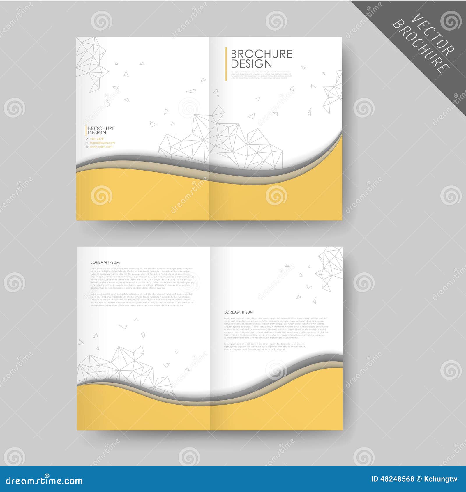 Abstract Wavy Banner Template Design Stock Vector - Illustration of ...