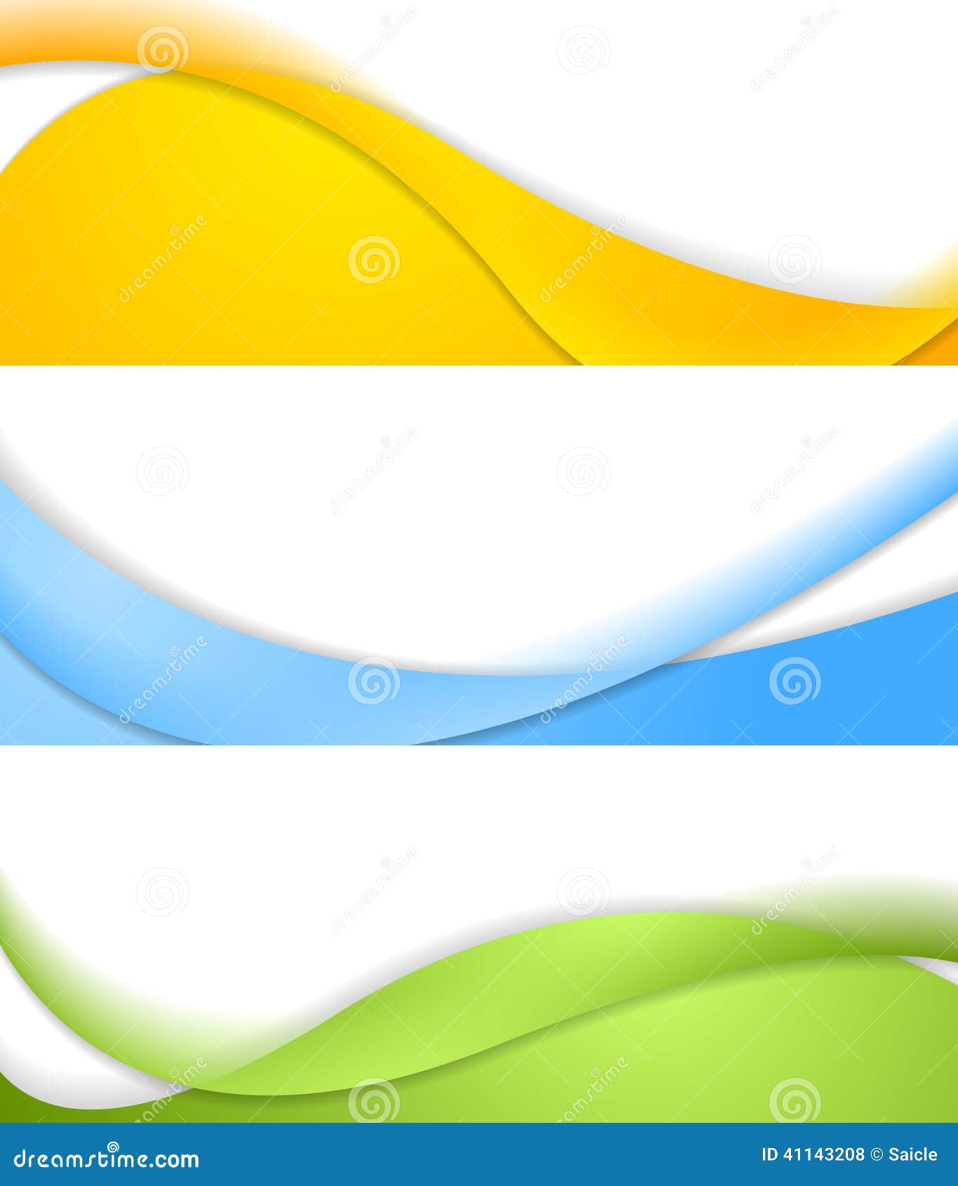 Abstract wavy banners stock vector. Illustration of frame - 41143208