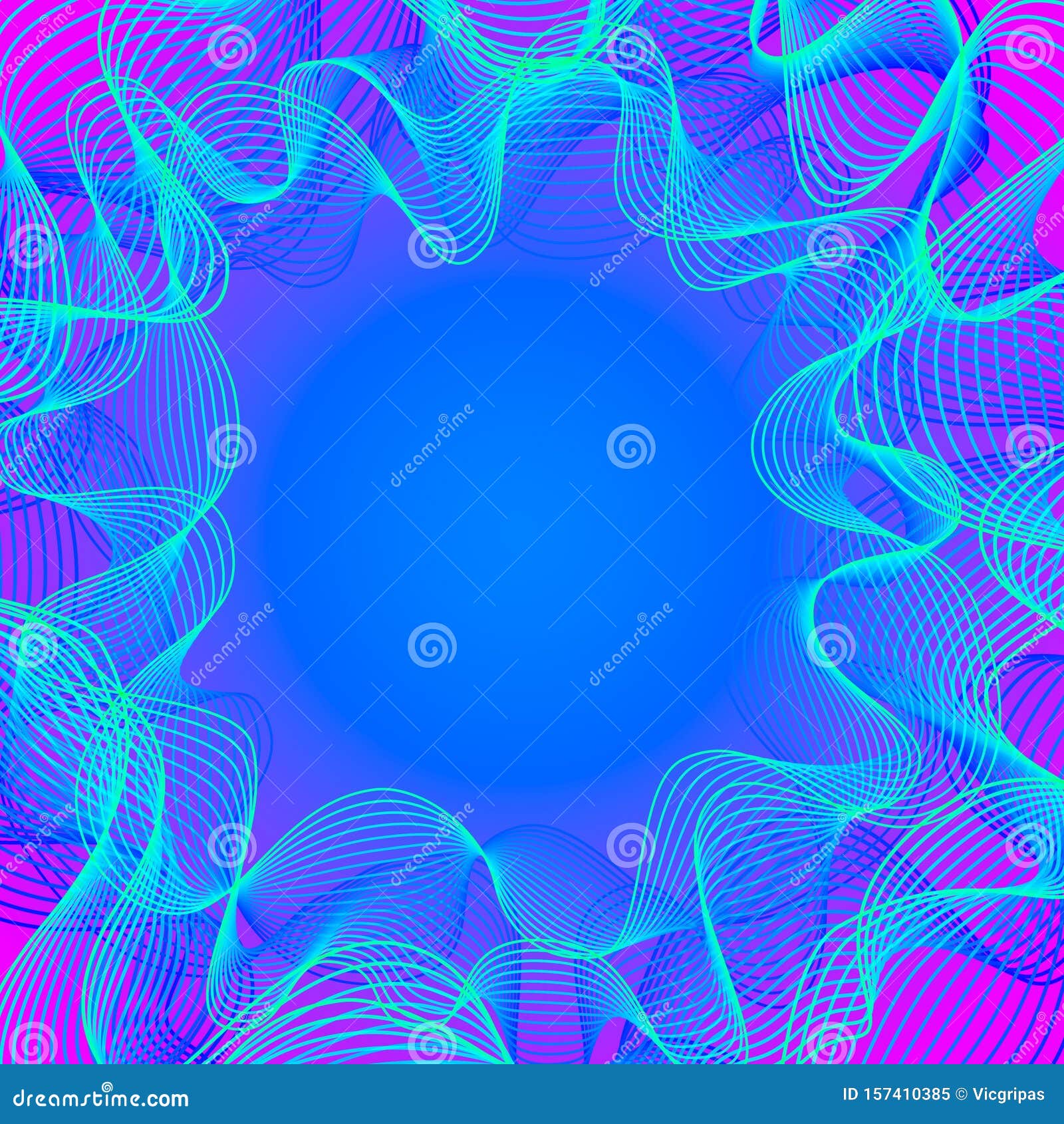 Abstract Wavy Background. Vector Neon Texture Stock Vector ...