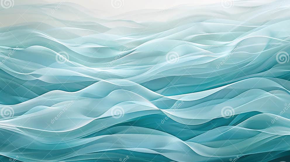 Abstract Wavy Blue and White Background Stock Illustration ...