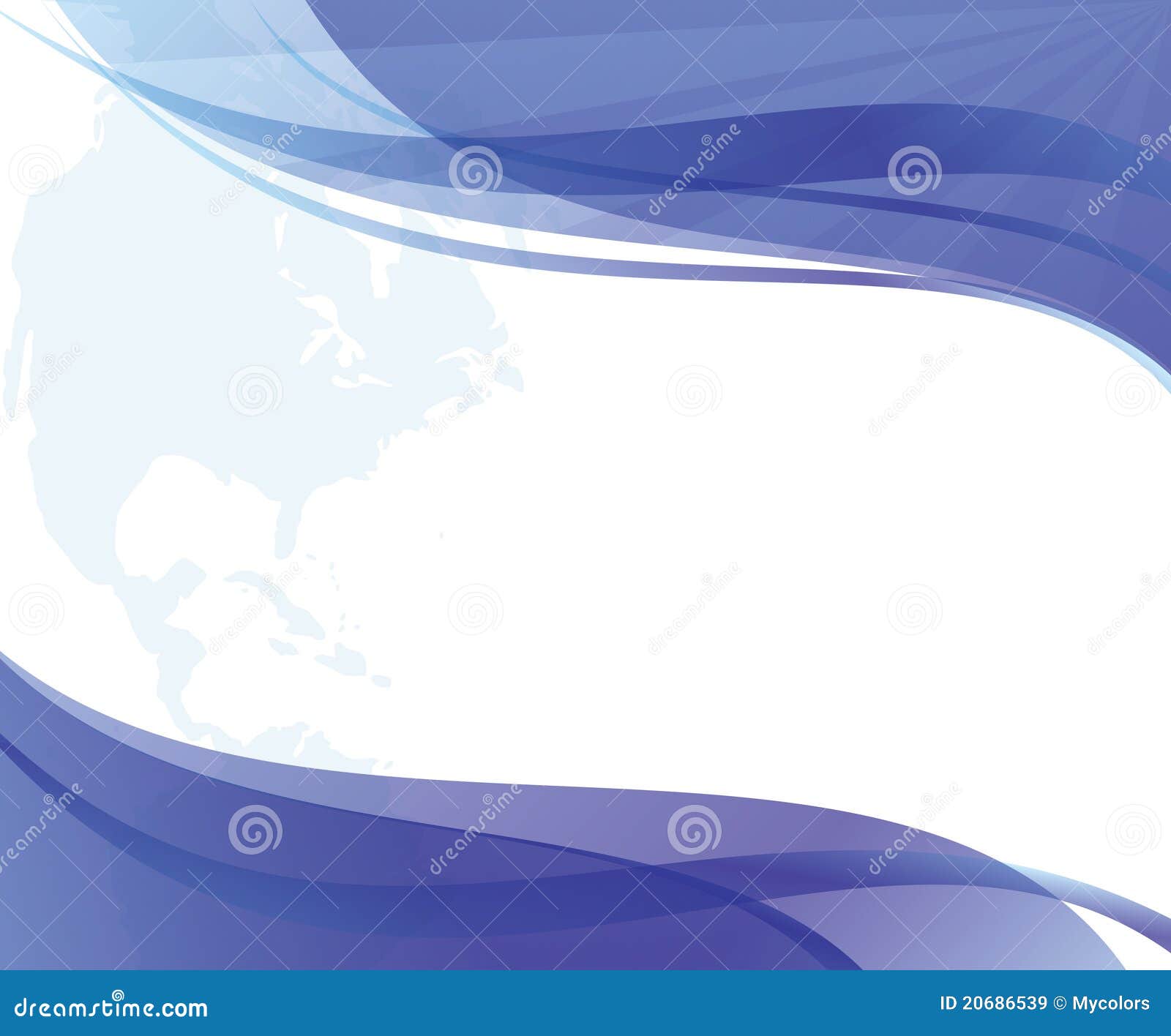 Abstract Wavy Blue and White Background - Eps 10 Stock Vector ...
