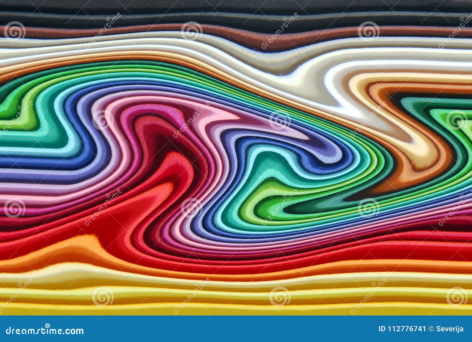 Abstract of Wavy Color Blurry Background Stock Illustration ...