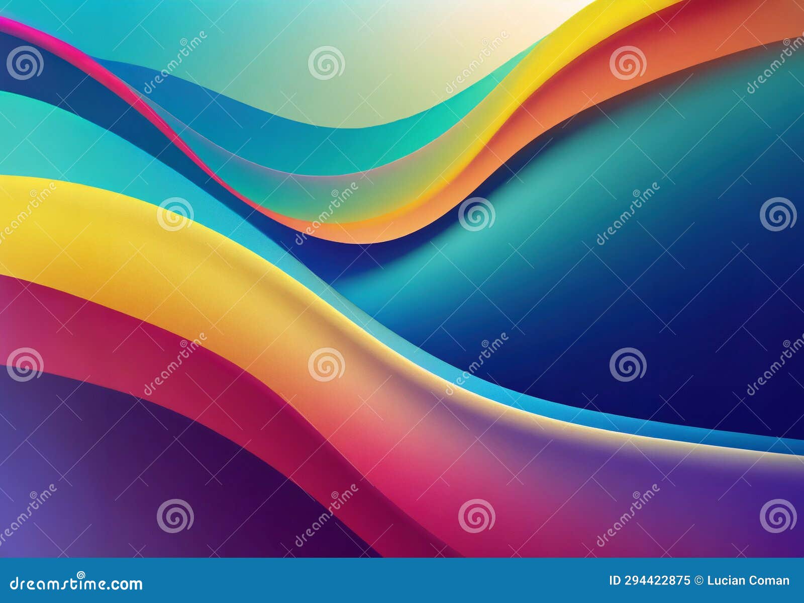 Abstract Wavy Colorful Background, for Business Presentations Stock ...