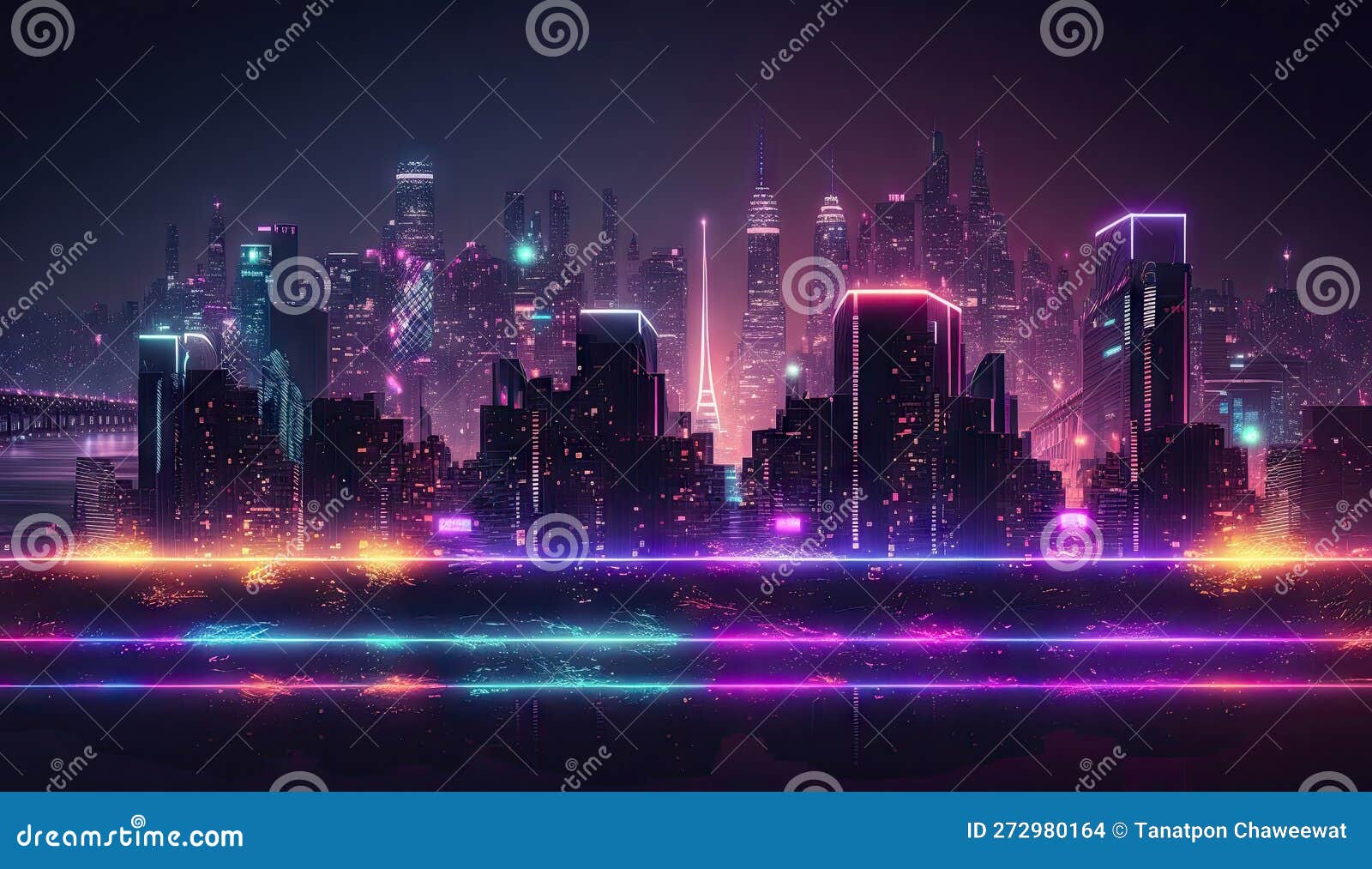 Abstract Wavy Curve Technology Background, Business Connection, Lines ...