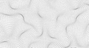 Abstract Wavy 3d Mesh. Geometric Dynamic Wave. Distorted Square Grid ...