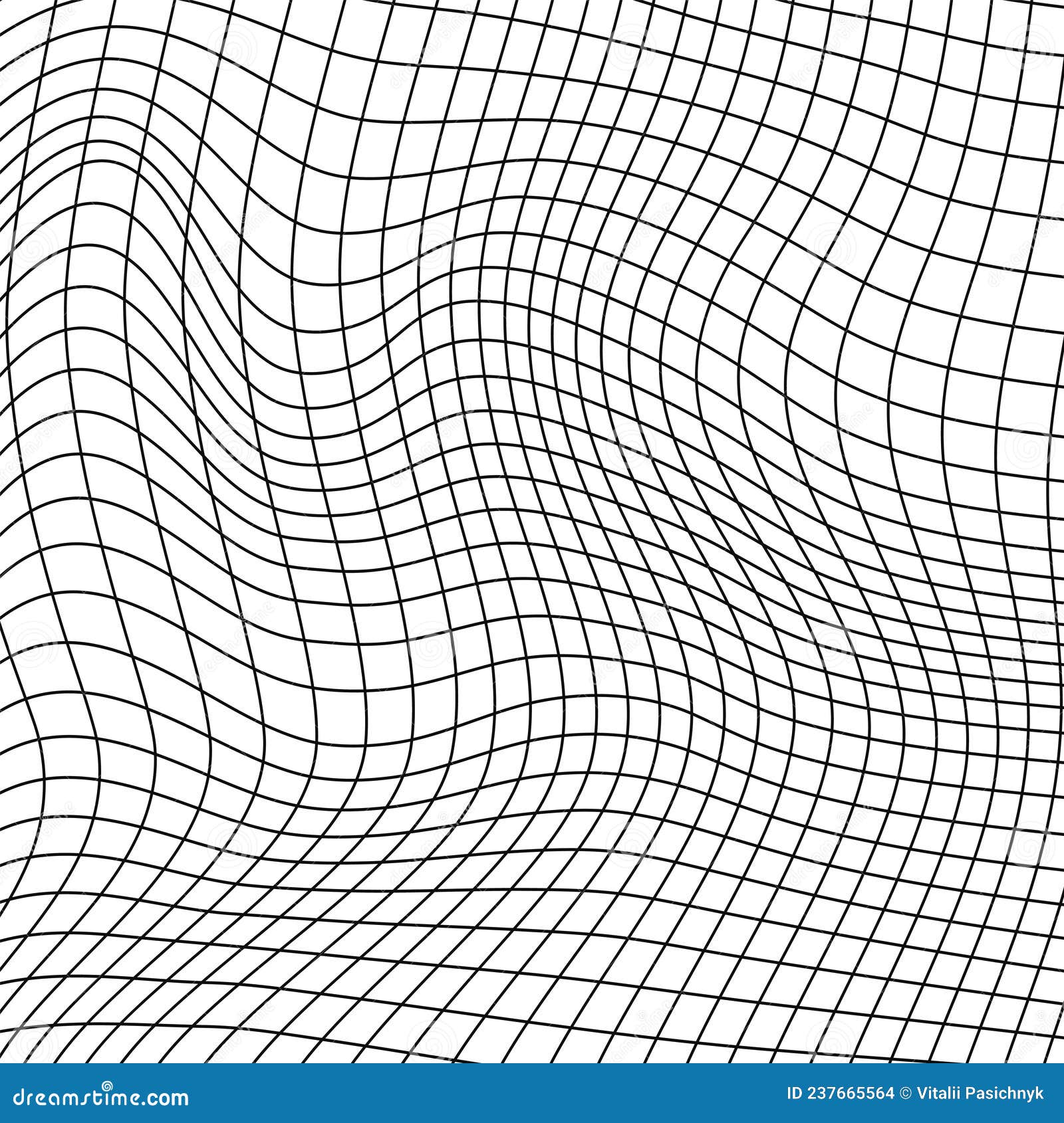 Abstract Wavy 3d Mesh on a White Background. Geometric Dynamic Wave. 3D ...