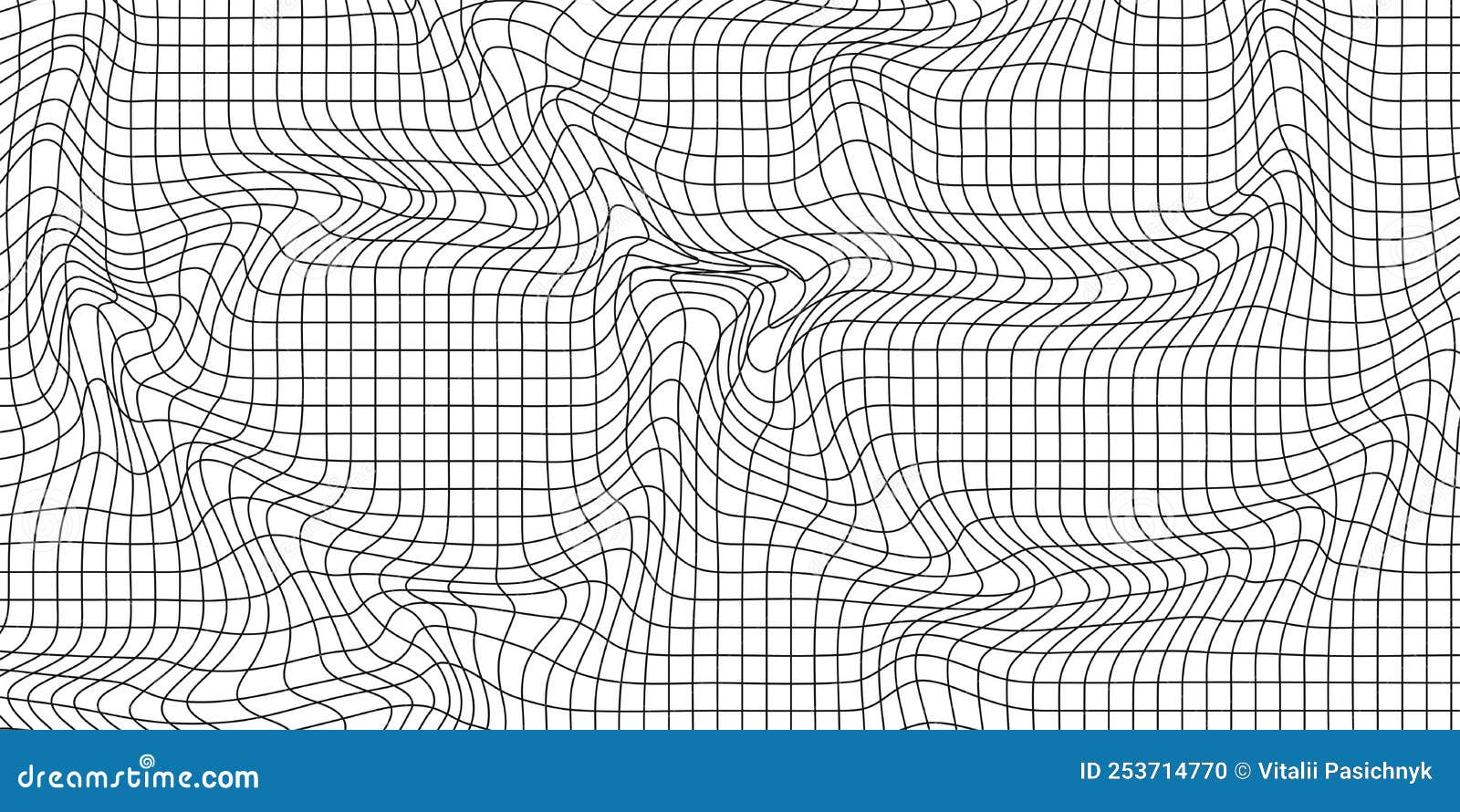 Abstract Wavy 3d Mesh on a White Background. Geometric Dynamic Wave. 3D ...