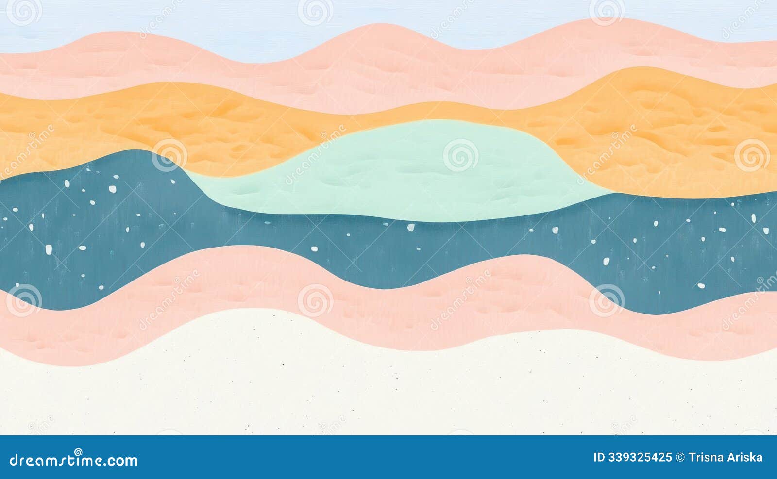 Abstract Wavy Design with Layered Colors and Textures Stock ...