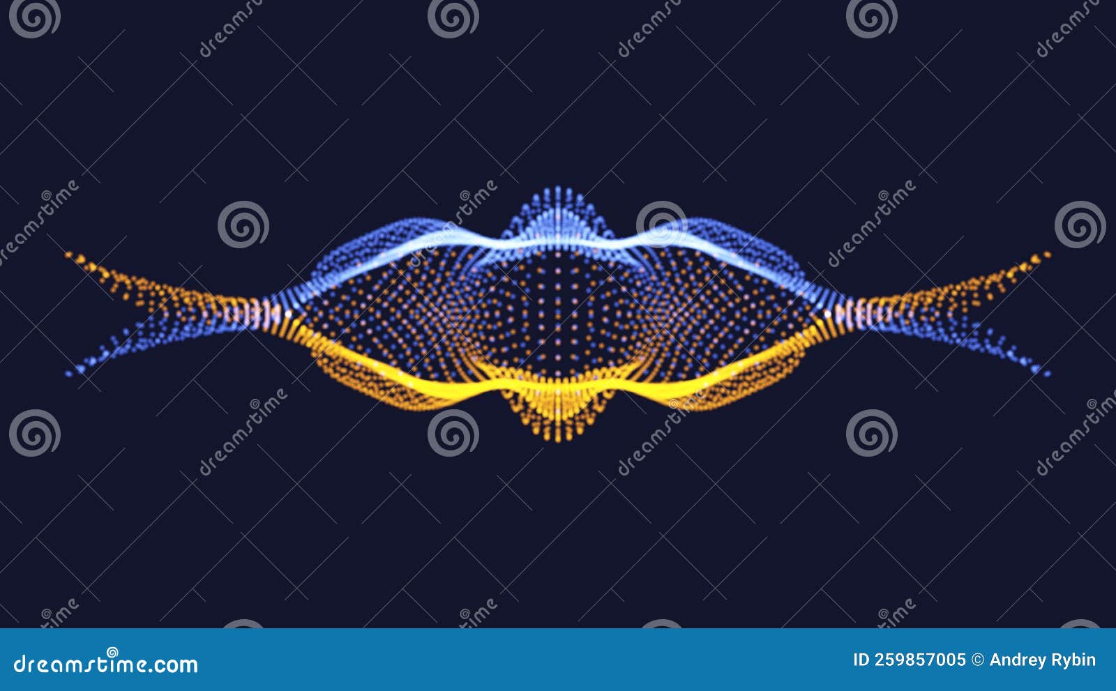Abstract Wavy Design for Music or Data Science Illustration. Stock ...