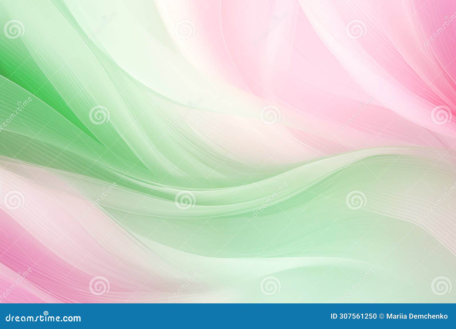 Abstract Wavy Design in Pink and Green Gradient Background Stock Photo ...