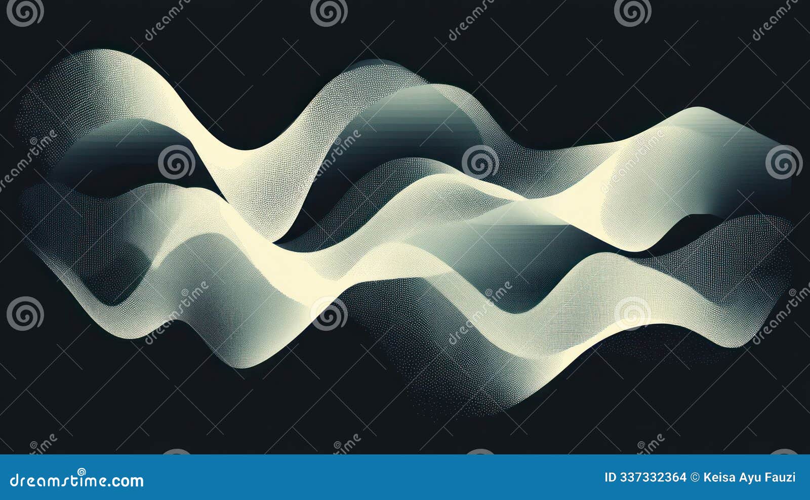 Abstract Wavy Design in Soft Tones, Evoking Fluidity and Movement Stock ...