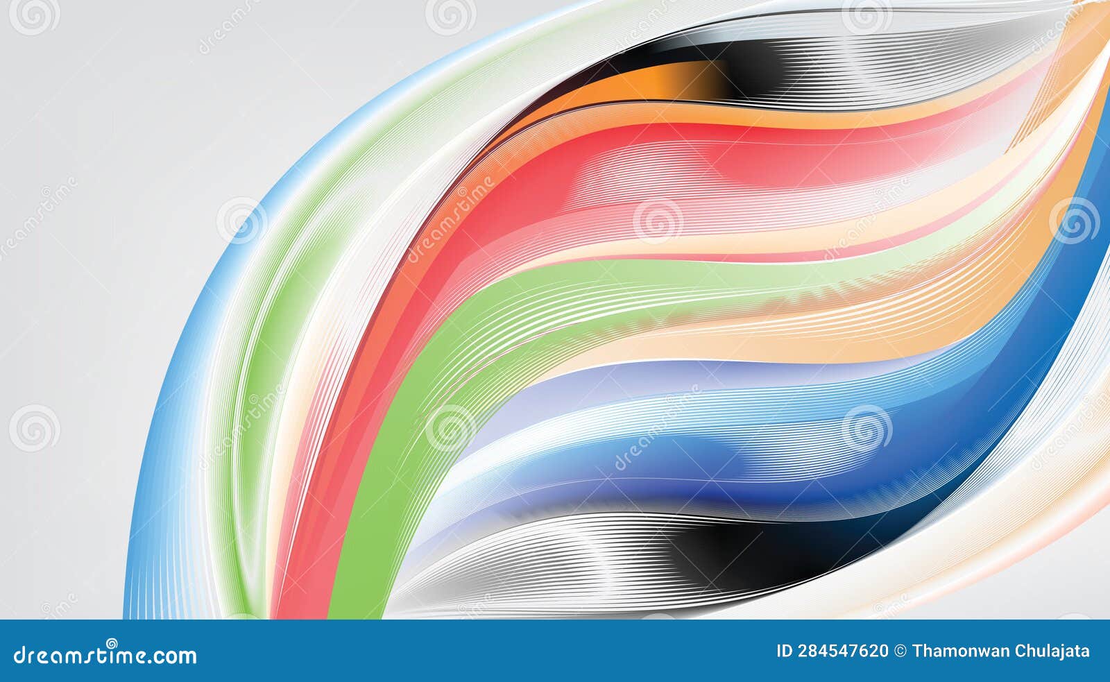 Abstract Wavy Design Template Banner Background Stock Photo - Image of ...