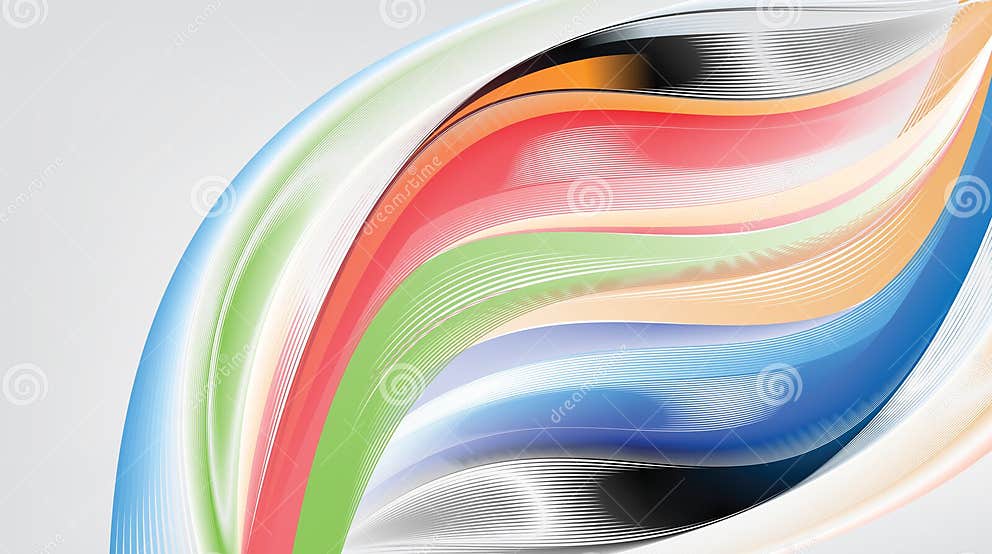 Abstract Wavy Design Template Banner Background Stock Photo - Image of ...
