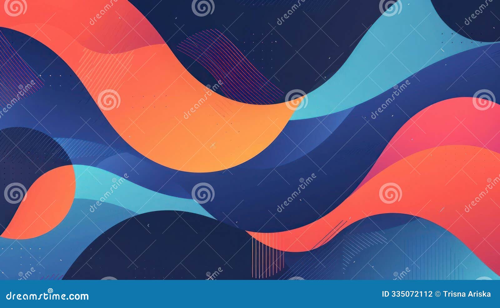 Abstract Wavy Design with Vibrant Colors and Smooth Gradients for ...
