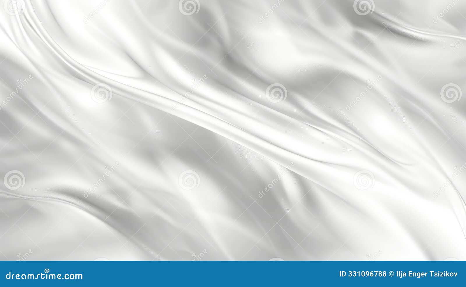 Abstract Wavy, Elegant Silver Satin Background with Softly Flowing Silver Cloth Texture ...