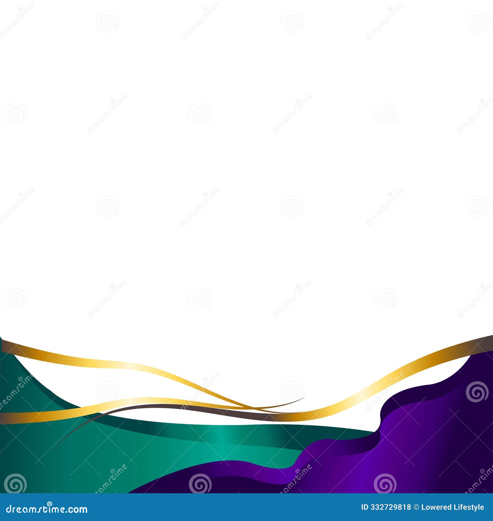 ABSTRACT WAVY FOOTER DECORATION Stock Illustration - Illustration of ...