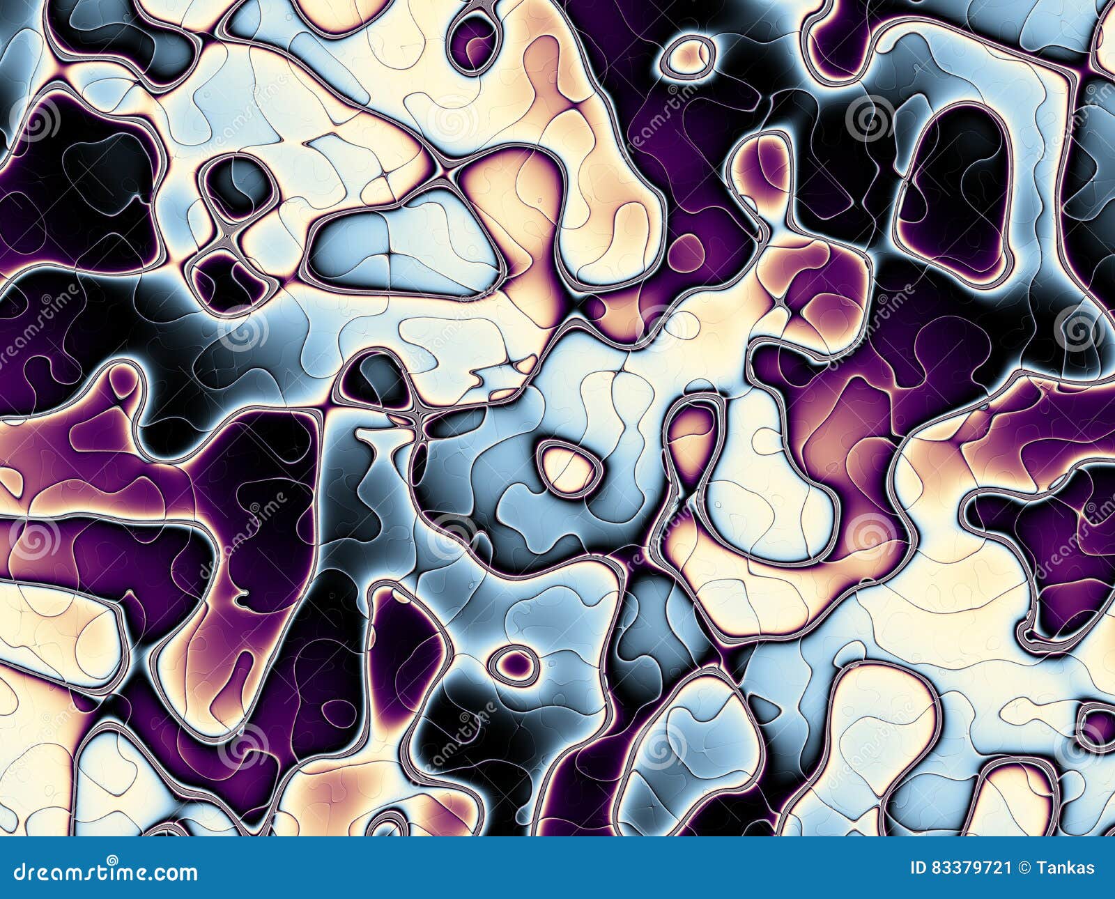 Abstract wavy fractal stock illustration. Illustration of colors - 83379721