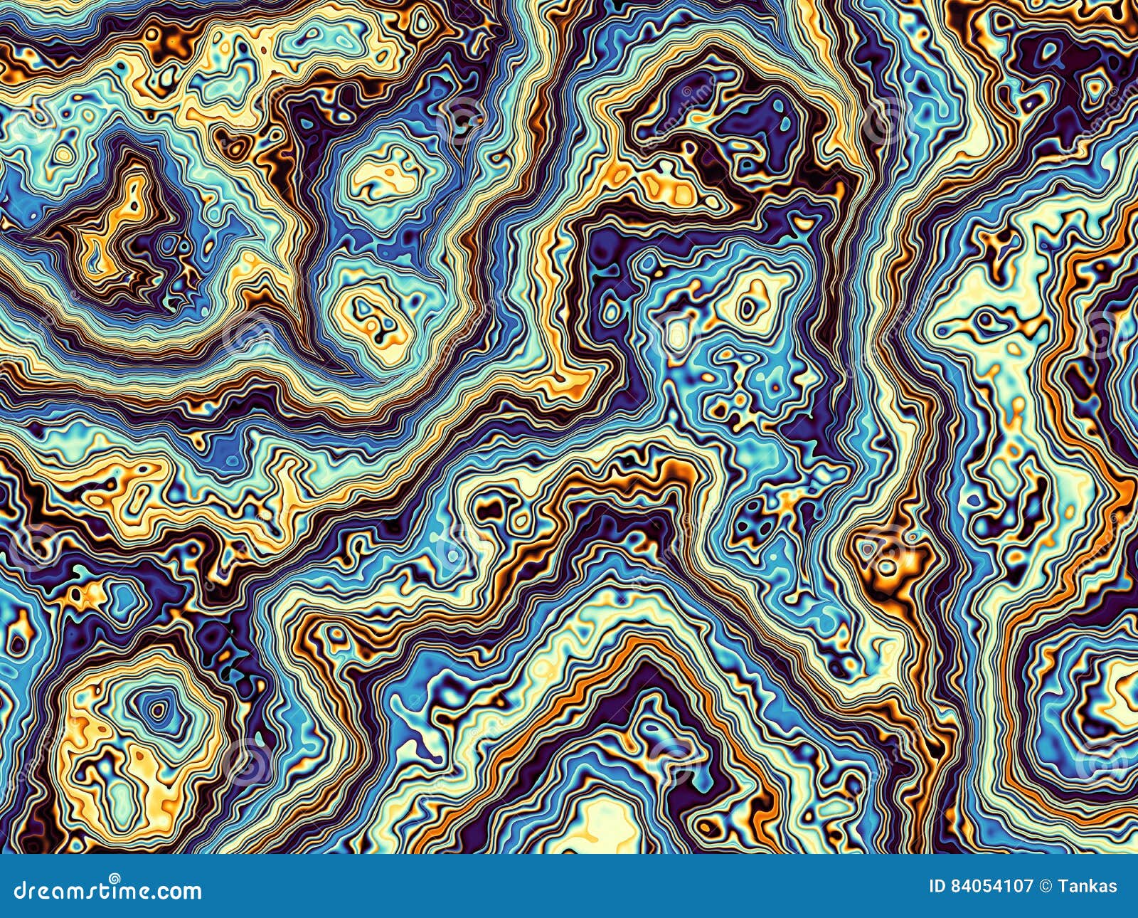 Abstract wavy fractal stock illustration. Illustration of render - 84054107