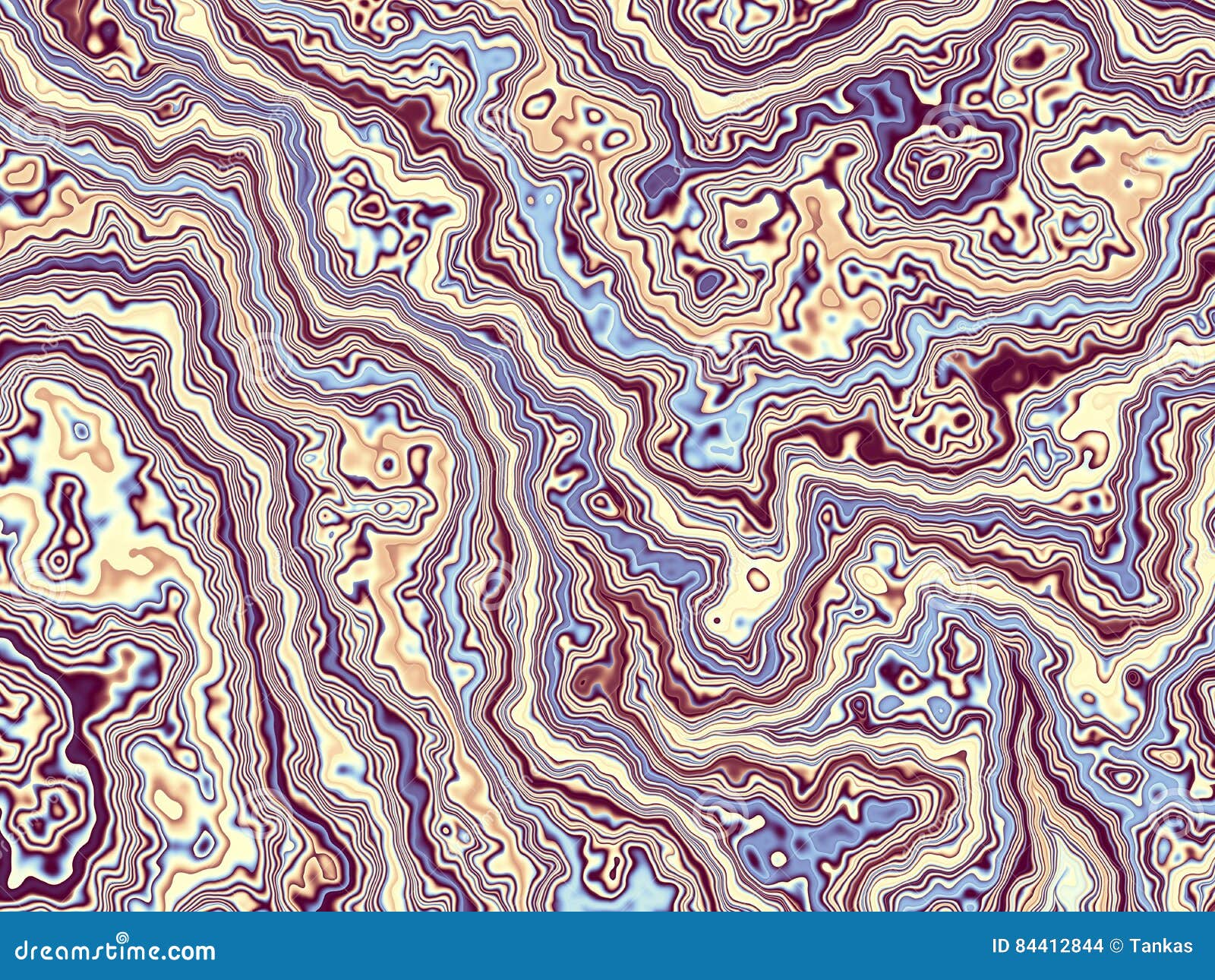 Abstract wavy fractal stock illustration. Illustration of fractal ...