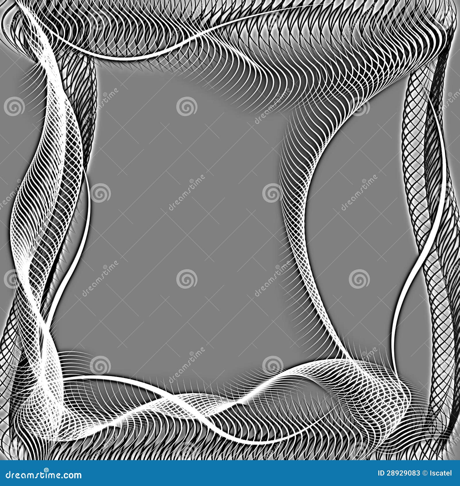 Abstract wavy frame stock illustration. Illustration of effect - 28929083