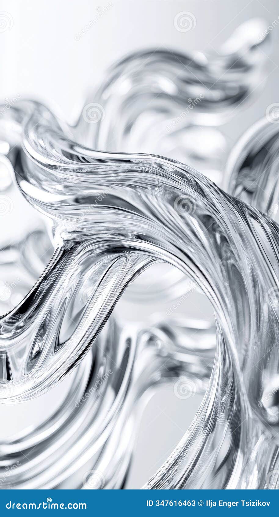 Abstract Wavy Glass Texture, Transparent and Elegant Design, Artistic ...
