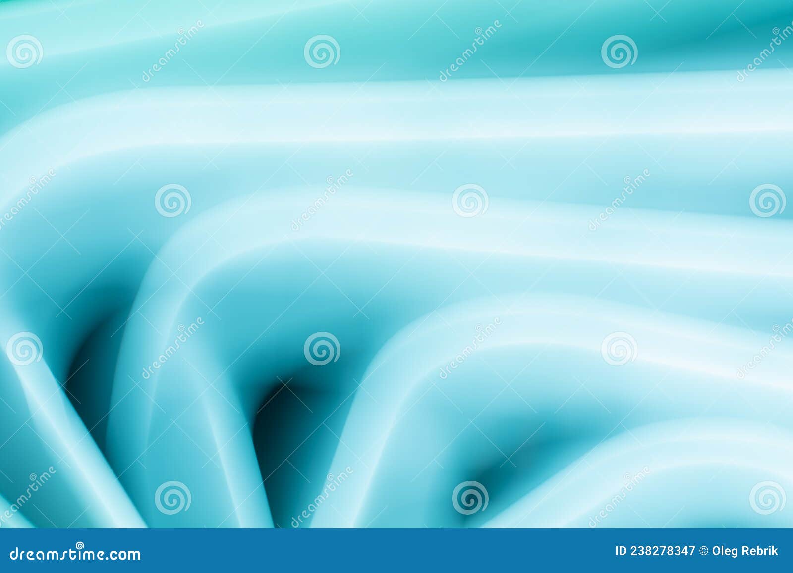 Abstract Wavy Glow in Turquoise Colors. Smooth Gradient Stock ...