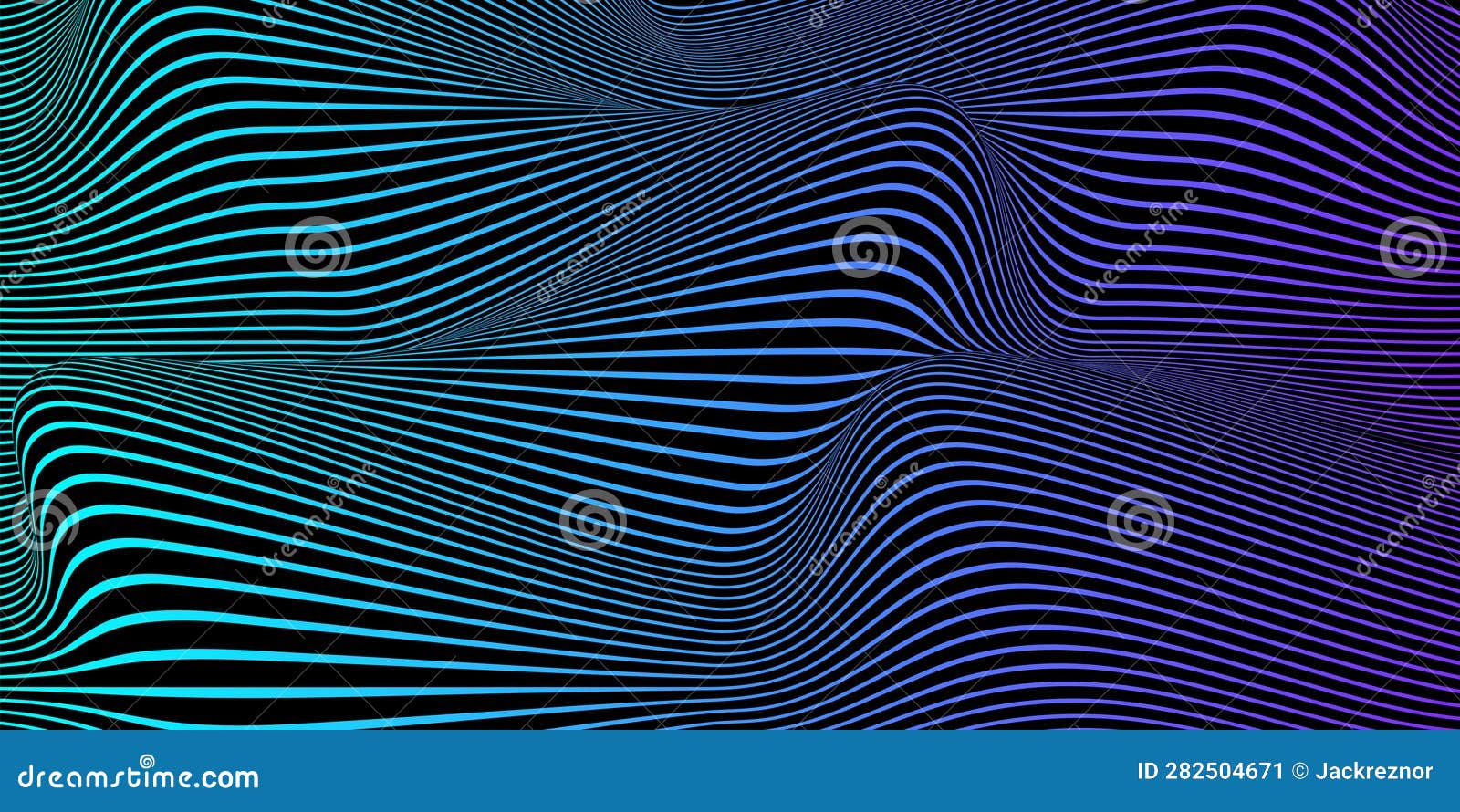 Abstract Wavy Gradient Lines Background Stock Vector - Illustration of ...