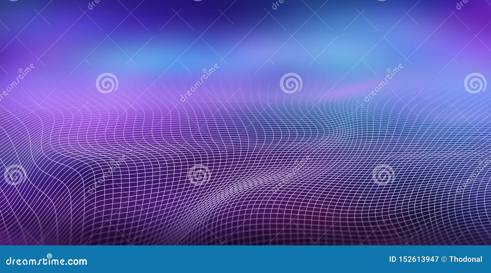 Abstract wavy grid stock illustration. Illustration of digital - 152613947