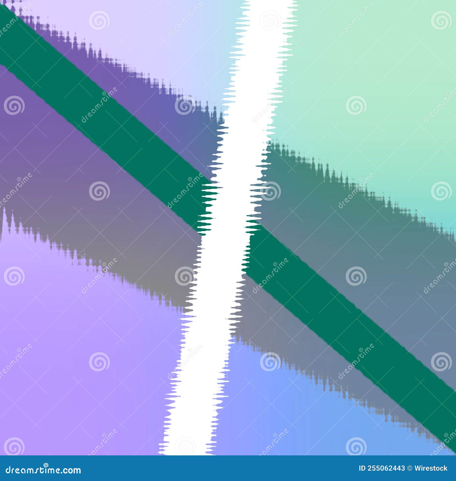 Abstract Wavy Line Neon Gradient Background Image. Stock Illustration ...