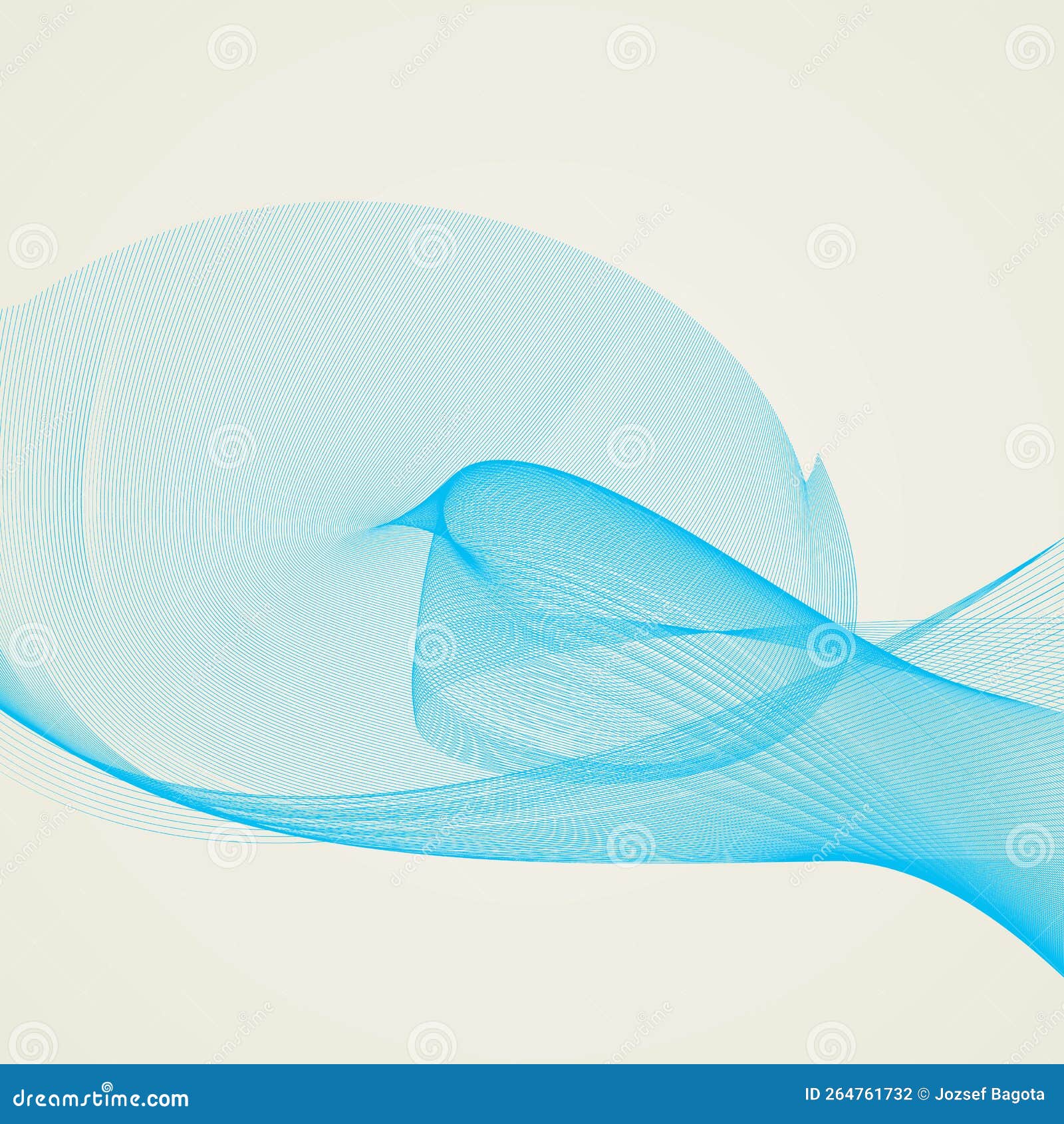 Abstract Wavy Lines Background Design - Bird Shape Stock Vector ...