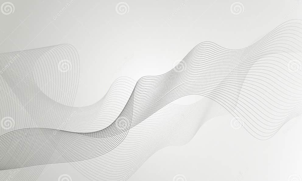 Abstract Wavy Lines for Design. Stock Vector - Illustration of building ...