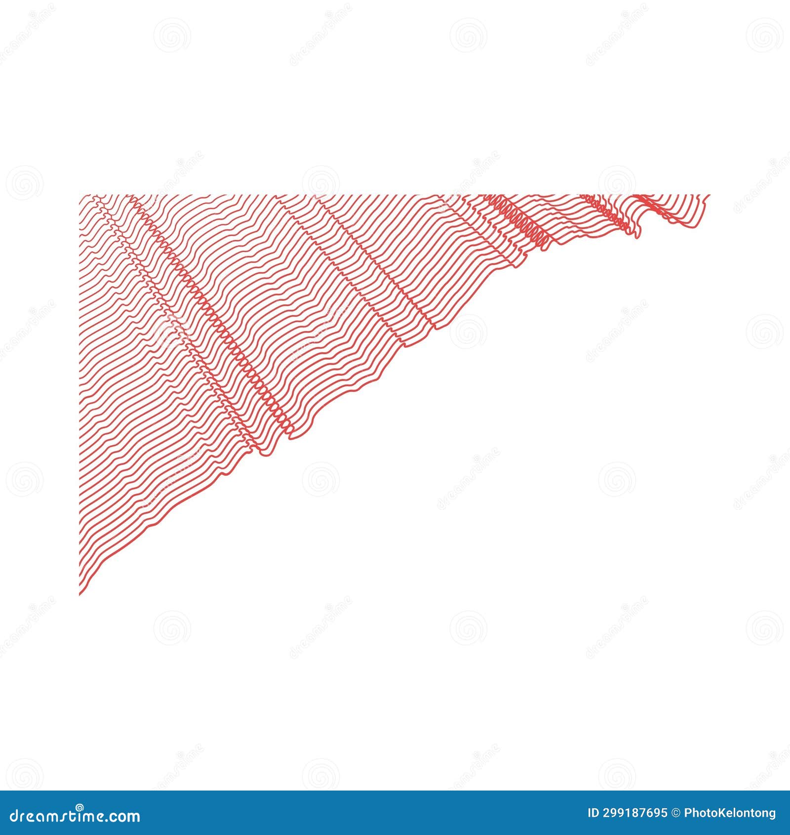 Abstract Wavy Lines Element. Flowing Particles Wave Pattern 3D Curve ...