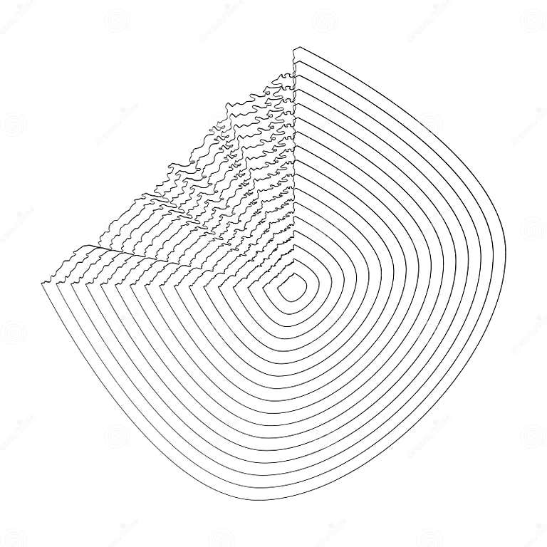 Abstract Wavy Lines Element. Flowing Particles Wave Pattern 3D Curve ...