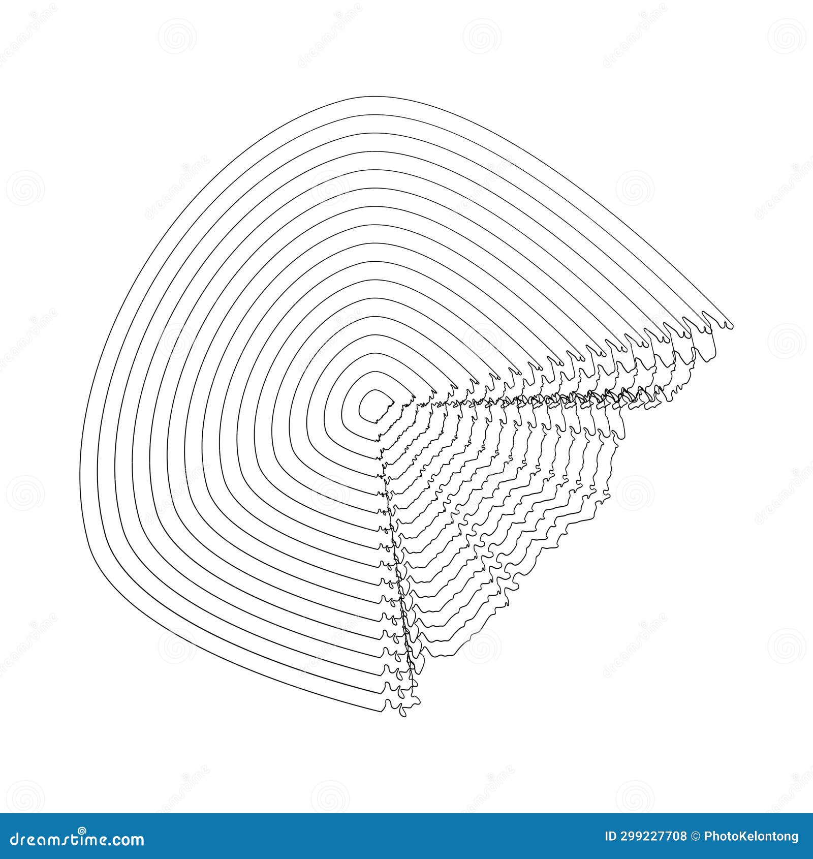 Abstract Wavy Lines Element. Flowing Particles Wave Pattern 3D Curve ...