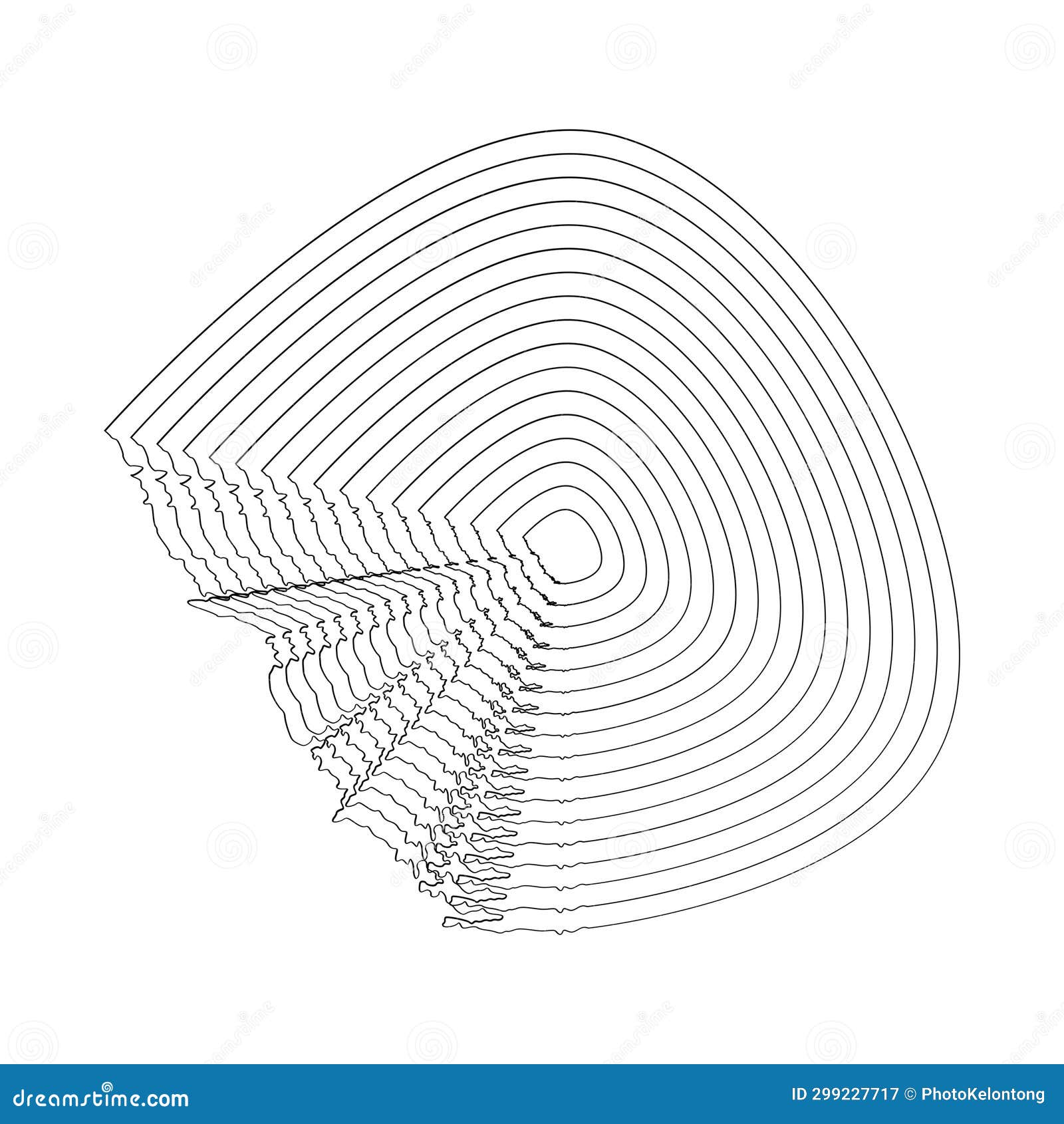 Abstract Wavy Lines Element. Flowing Particles Wave Pattern 3D Curve ...