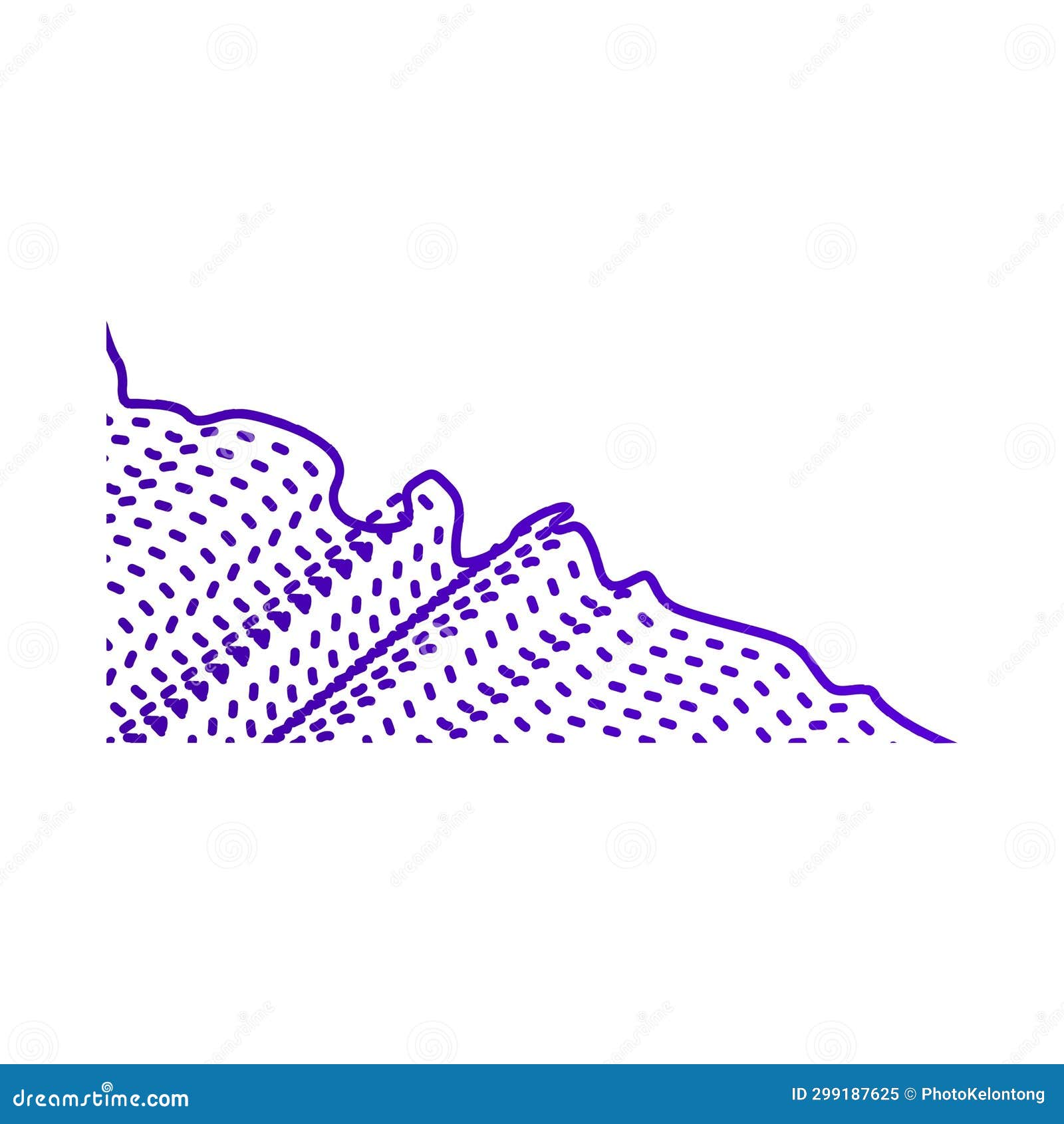 Abstract Wavy Lines Element. Flowing Particles Wave Pattern 3D Curve ...