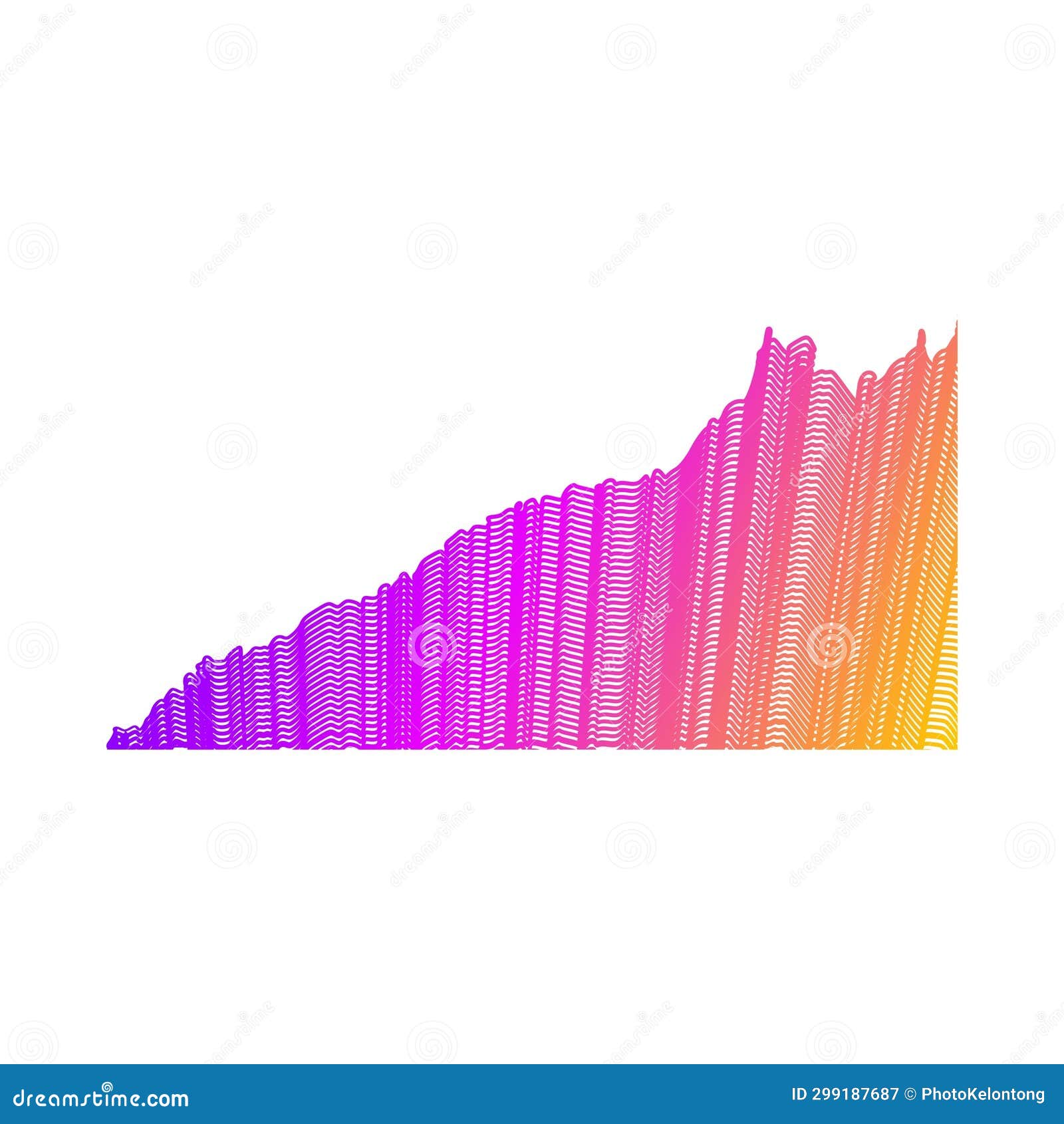 Abstract Wavy Lines Element. Flowing Particles Wave Pattern 3D Curve ...