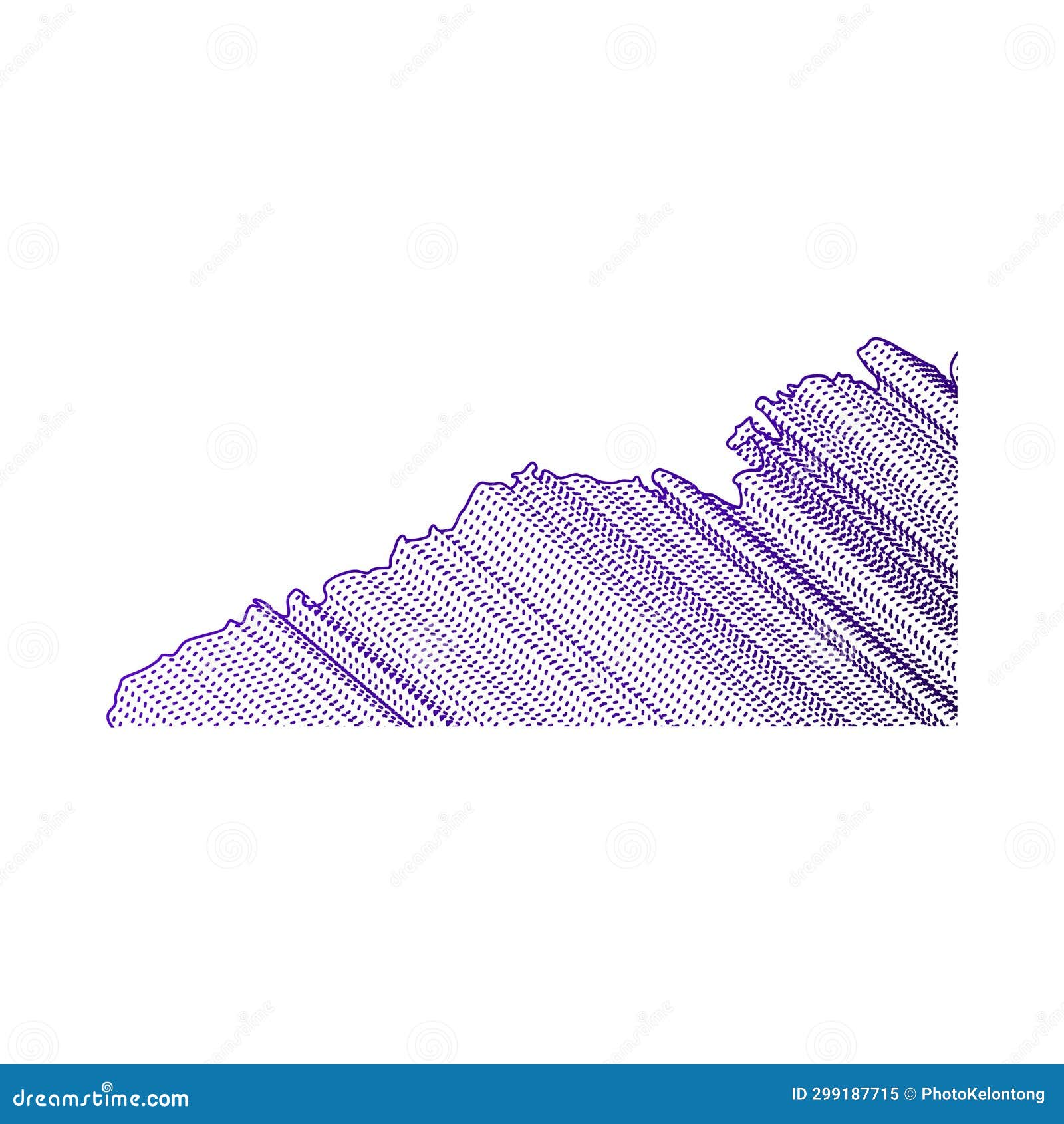 Abstract Wavy Lines Element. Flowing Particles Wave Pattern 3D Curve ...