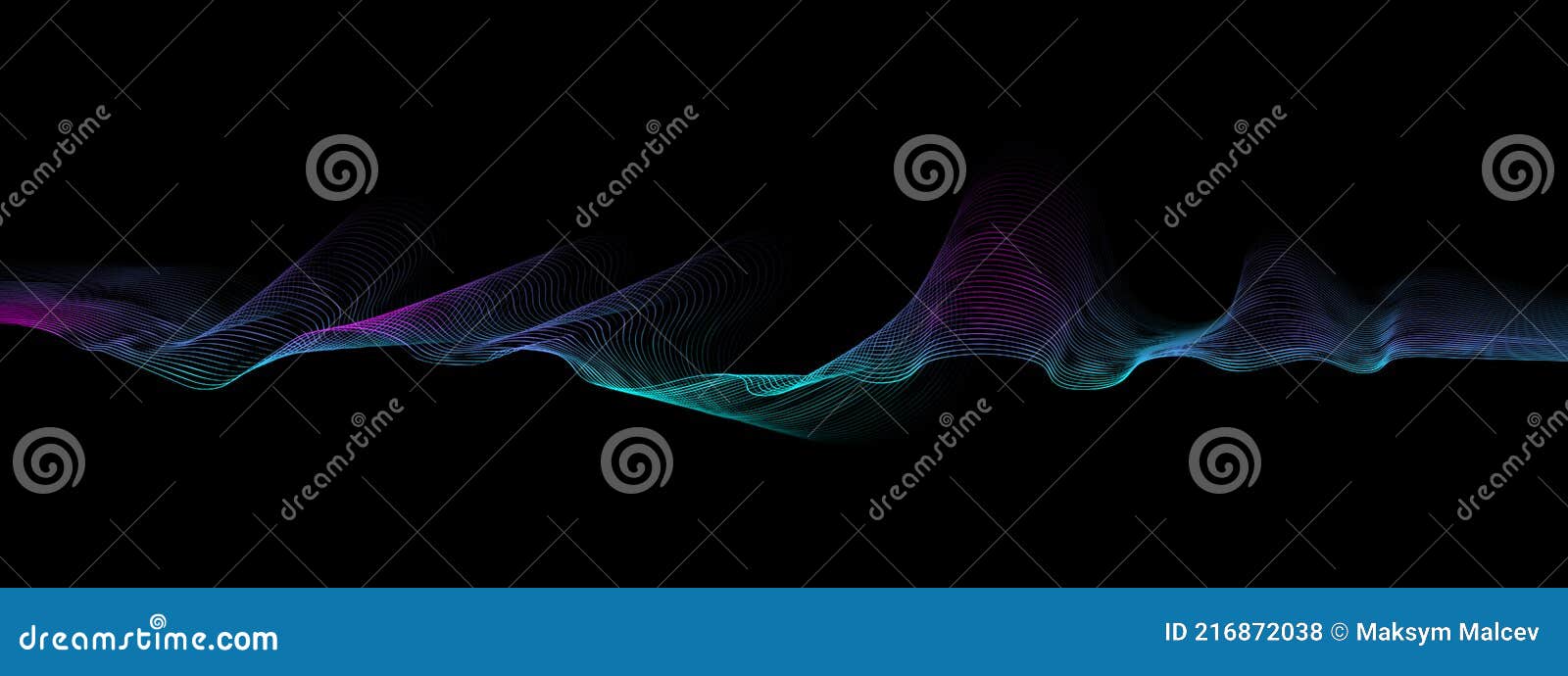Abstract Wavy Lines Modern Vector Background. Presentation Template ...